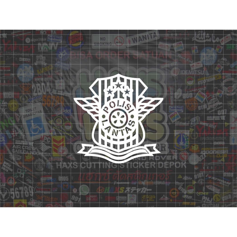 Jual Cutting Sticker Logo Polisi Lantas Ukuran 8 Cm | Shopee Indonesia