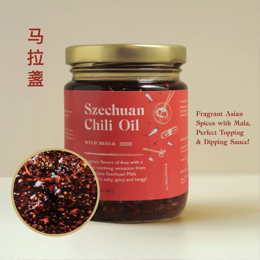 Jual Szechuan Chili Oil - Mala Chilli Oil by Millimala | Shopee Indonesia