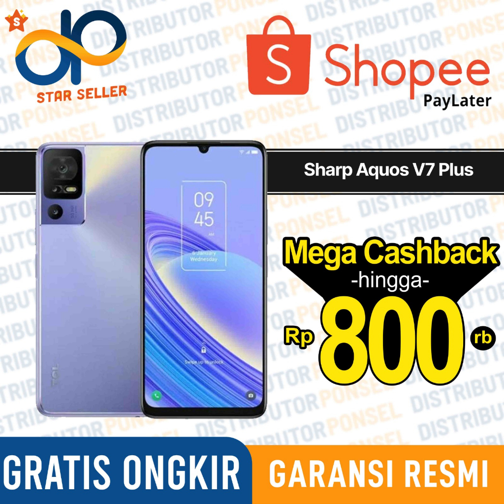 Jual Sharp Aquos V7 Plus V27+ 6/256 GB 4/128 GB Garansi Resmi AQUOS V27 ...