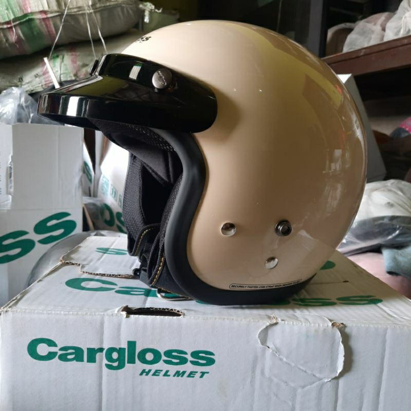 Jual HELM CARGLOSS ORIGINAL CFM RETRO FULLSET | Shopee Indonesia