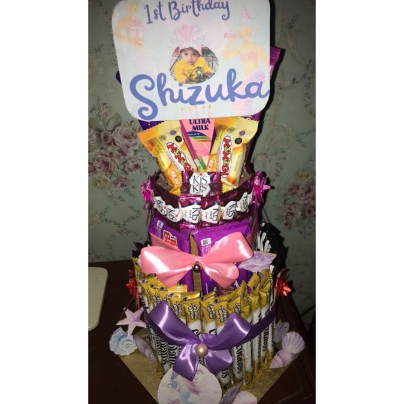 Jual SNACK TOWER/ DUA LAYER/ SNACK TOWER CUSTOM TEMA/MURAH | Shopee ...