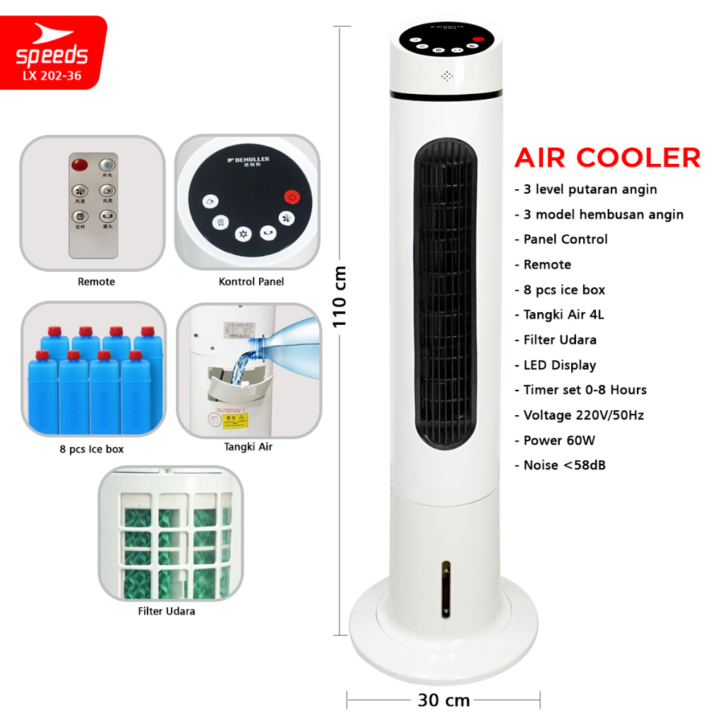 Jual SPEEDS Air Cooler AC Mini AC Portable Kipas Cooler Pendingin Untuk ...