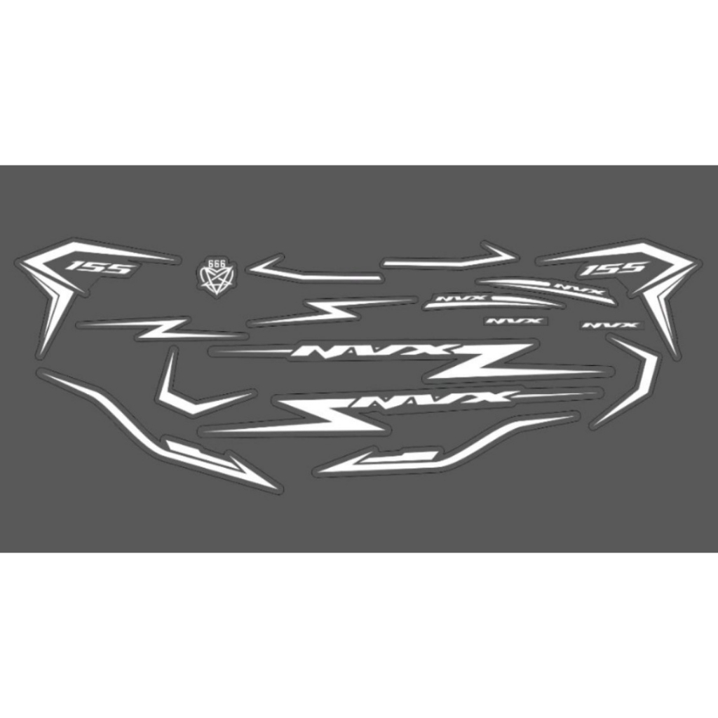 Jual STRIPING TRANSPARAN NVX COSTUM AEROX OLD 155 VVA LIGHTNING DESIGN ...