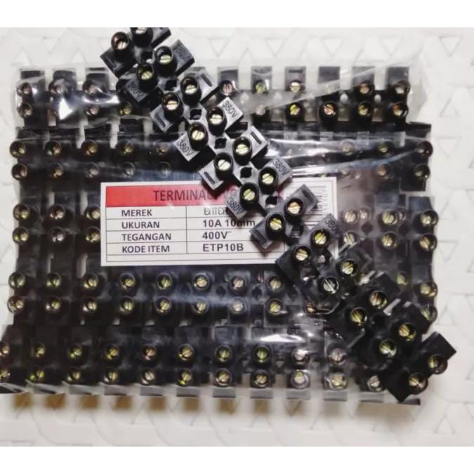 Jual Terminal Klustin Krustin 4MM,6MM,10MM,16MM,25MM Hitam / Sambungan ...
