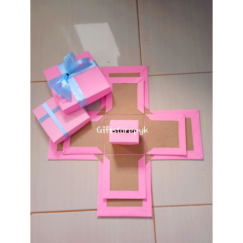 Jual EXPLOSION BOX KOSONG || GIFT BOX 2 LAYER+KOTAK UANG | Shopee Indonesia
