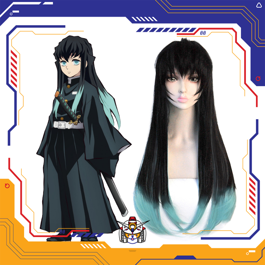 Jual 【QTakasi】Wig Muichiro Tojiro Kimetsu No Yaiba Cosplay | Shopee ...