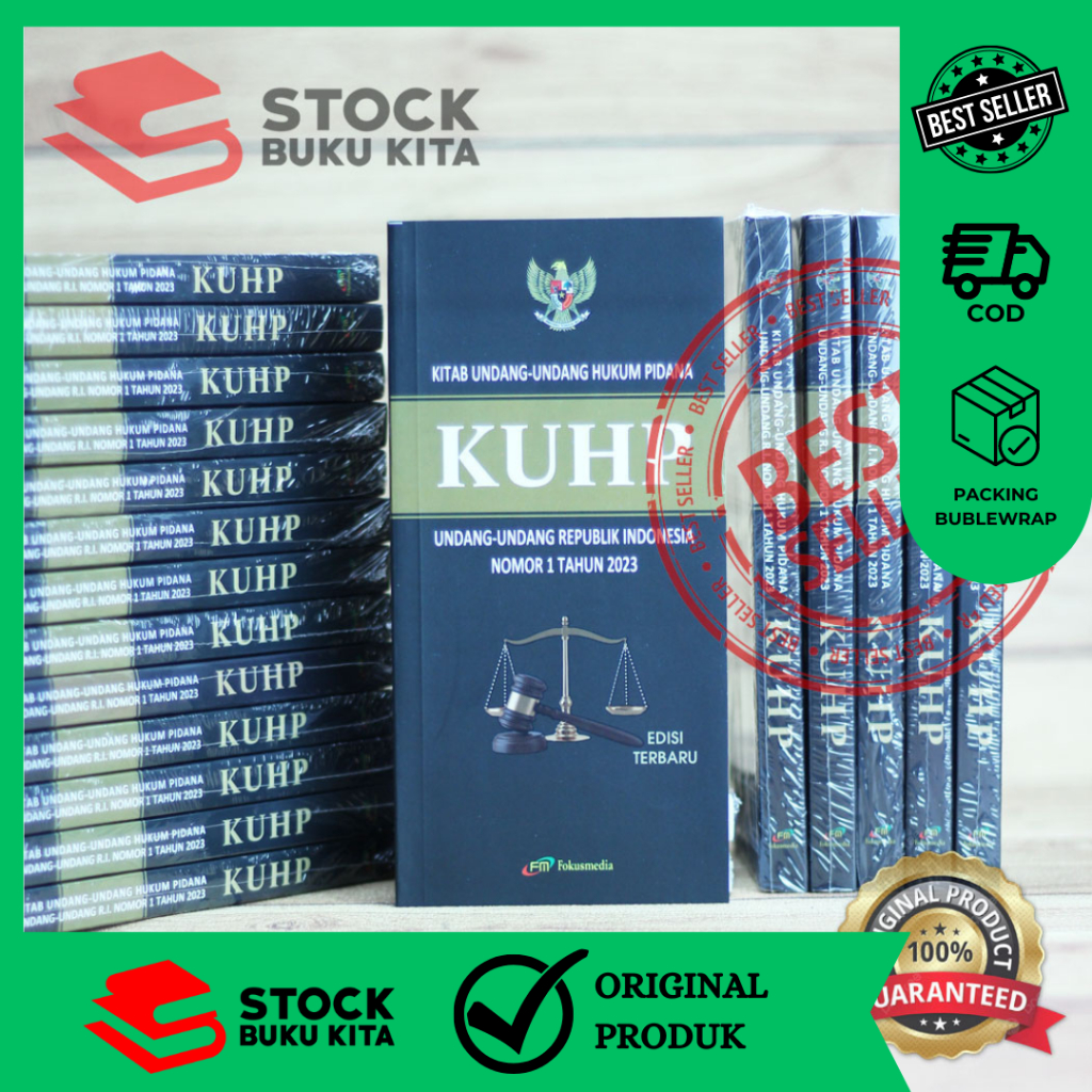 Jual BUKU KUHP EDISI TERBARU! Kitab Undang-Undang Pidana Nomor 1 Tahun 2023 Dan Penjelasannya ...