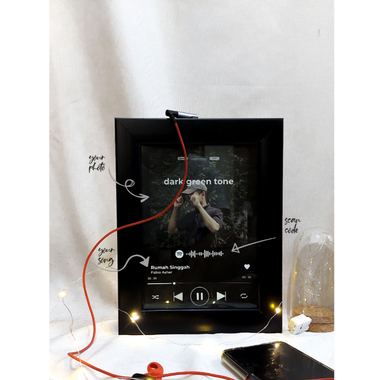 Jual Spotify Frame aesthetic bisa di scan | Shopee Indonesia