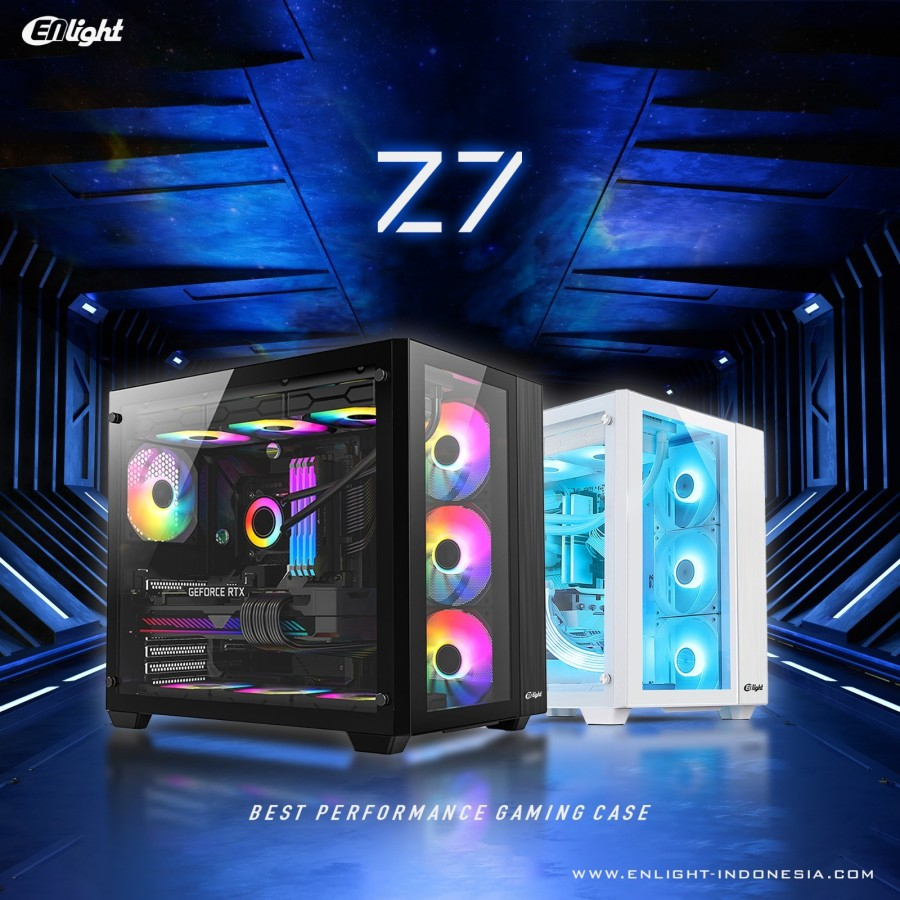 Jual NEWW CASING GAMING Enlight Z7 - ATX Gaming Case Support 360mm ...
