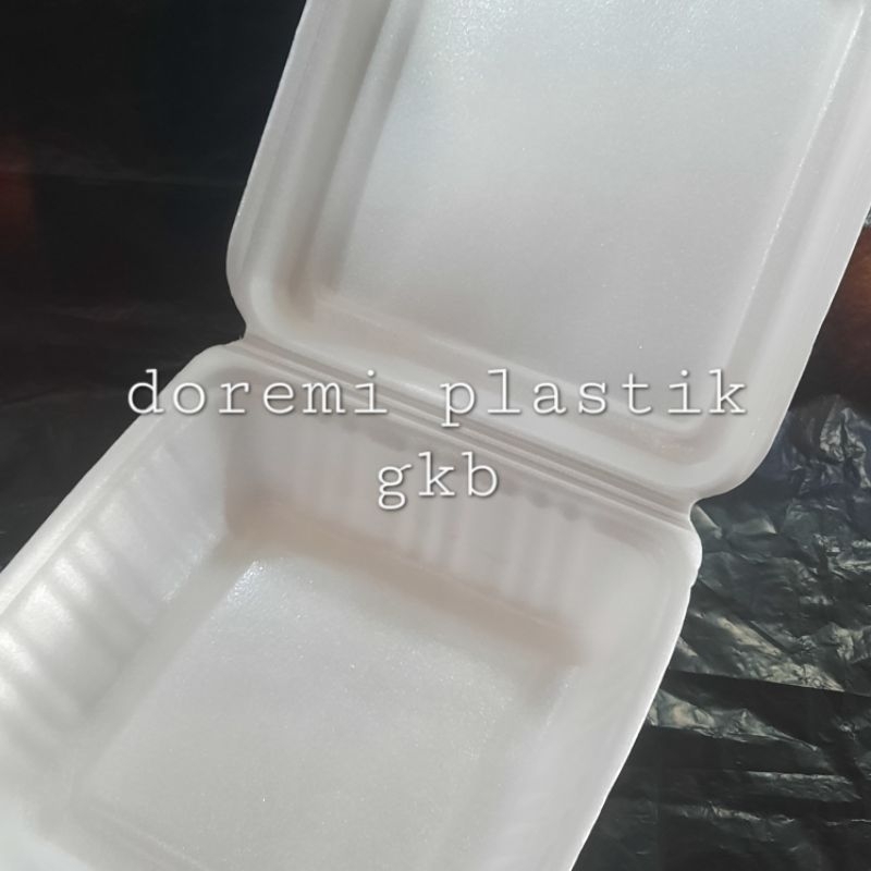 Jual styrofoam bubur / Foam polos / Foam nasi / Foam gado gado / foam ...