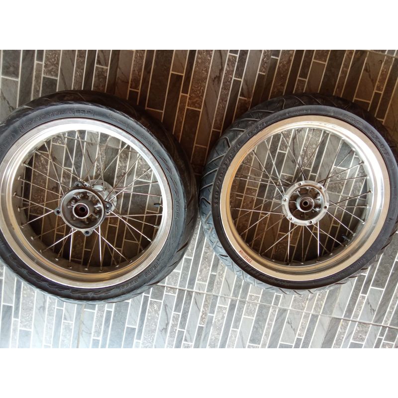Jual wheelset KLX sumo lengkap pircak | Shopee Indonesia