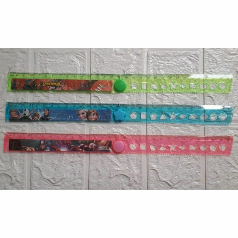 Jual Penggaris Lipat Karakter | Penggaris 30cm | Shopee Indonesia