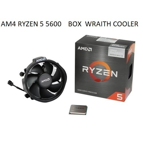 Jual PROCESSOR AMD RYZEN 5 5600 BOX WRAITH COOLER | Shopee Indonesia