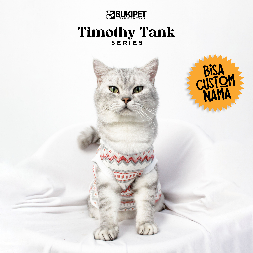 Jual Baju Kucing Anjing Kelinci Monyet Cowok Cewek Lucu - Timothy Tank Series | Shopee Indonesia