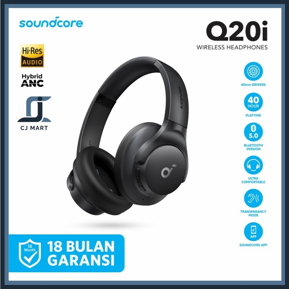 Jual Headphone Soundcore Q20i with Hybrid ANC - A3004 | Shopee Indonesia