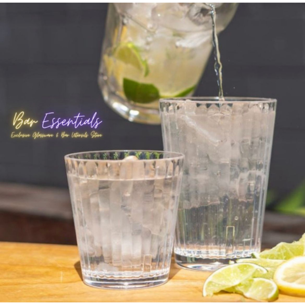 Jual Polycarbonate Stackable Ripple Rock Unbreakable Glass 340ml | Shopee Indonesia