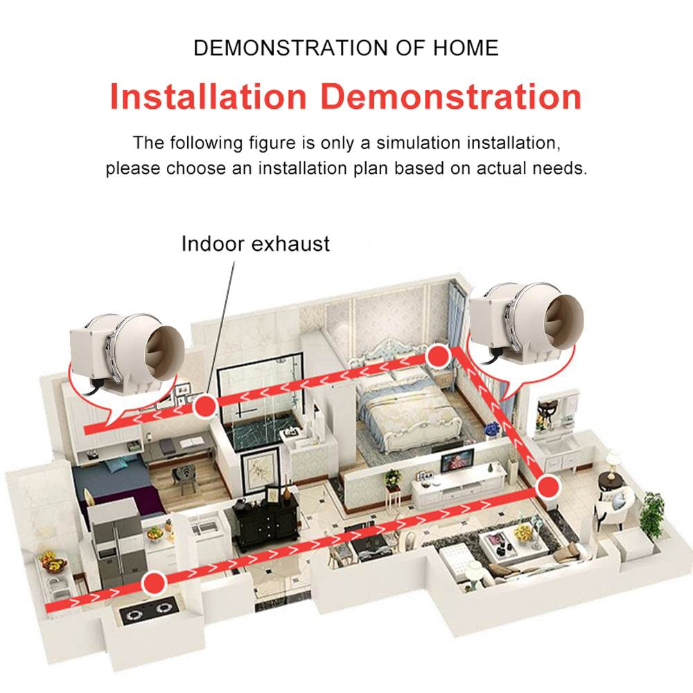 Jual blower dapur penghisap asap dapur 4" 6" 8" 220V Blower Hisap Untuk ...