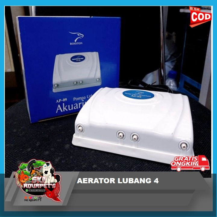 Jual Pompa Udara Airpump 4 lubang Aerator ROSSTON AP 09 | Shopee Indonesia