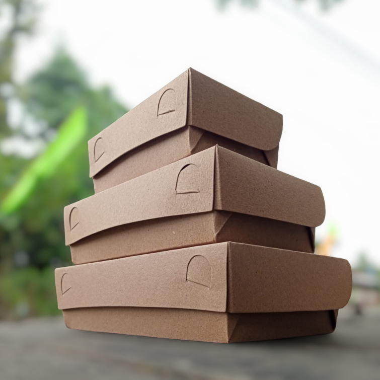 Jual Paper lunch box lunchbox dus kardus kemasan bungkus makanan take ...