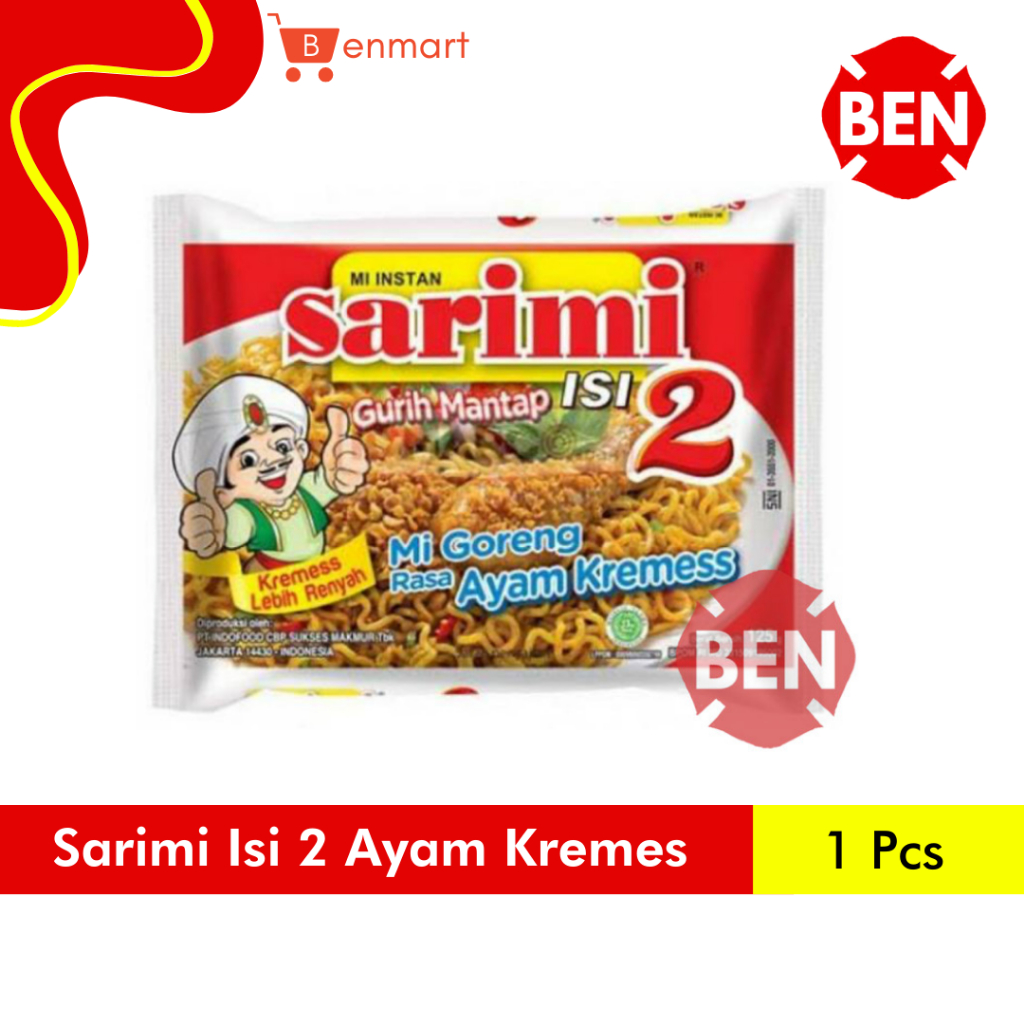 Jual Sarimi Isi 2 Mi Goreng Rasa AYAM KREMES 1 Bungkus Pcs Mie Instan ...