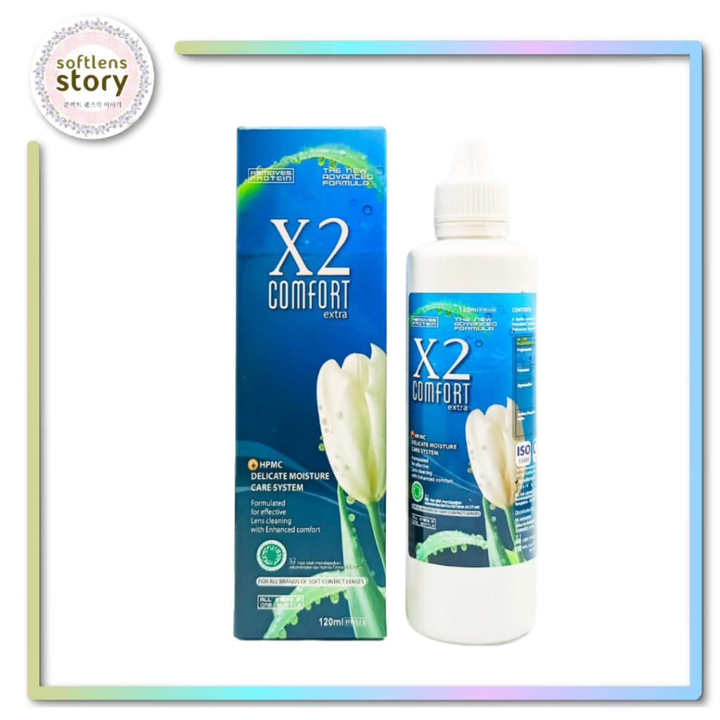 Jual X2 Comfort 120ml Solution Air Softlens | Shopee Indonesia