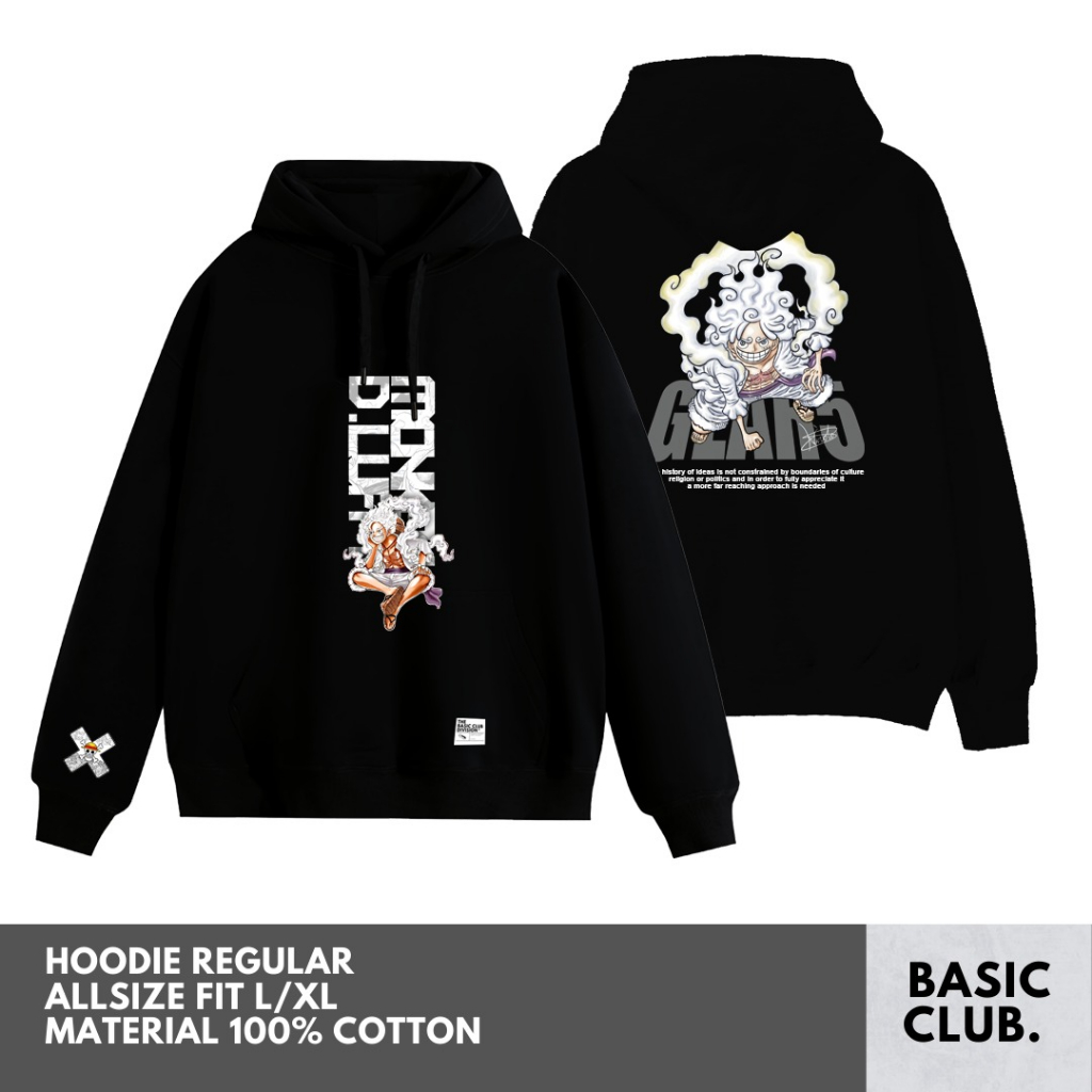 Jual Jaket Hoodie One Piece Luffy Putih Gear5/ Jaket Hoodie / Jaket ...