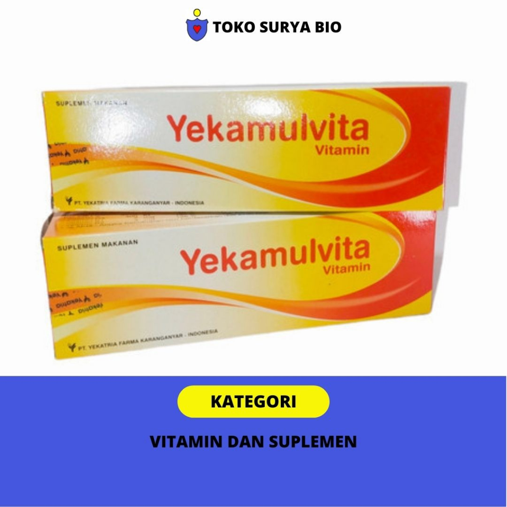 Jual YEKAMULVITA YEKATRIA VITAMIN MULTIVITAMIN | Shopee Indonesia