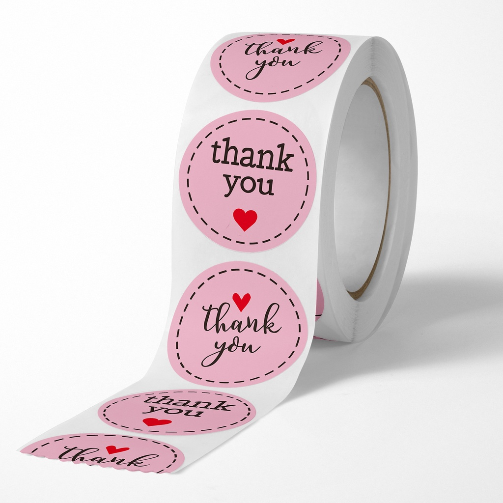 Jual Sticker Thank You Roll Isi 500 Pcs | Shopee Indonesia