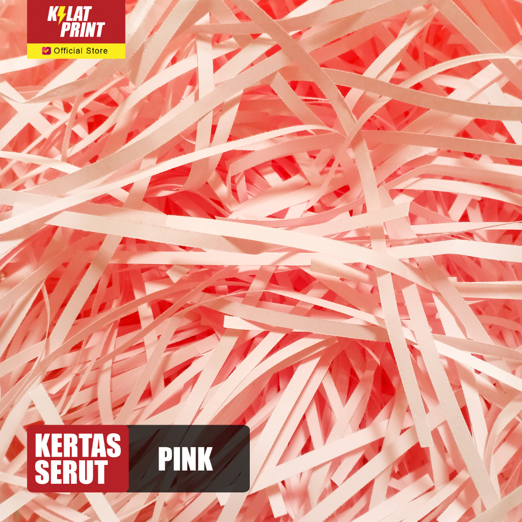 Jual Kertas Serut Cacah Paper Shredder Hampers Pink (Merah Muda ...