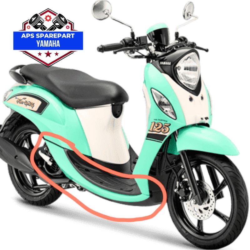 Jual Original dek bawah cover under fino 125 panel samping kanan/kiri ...