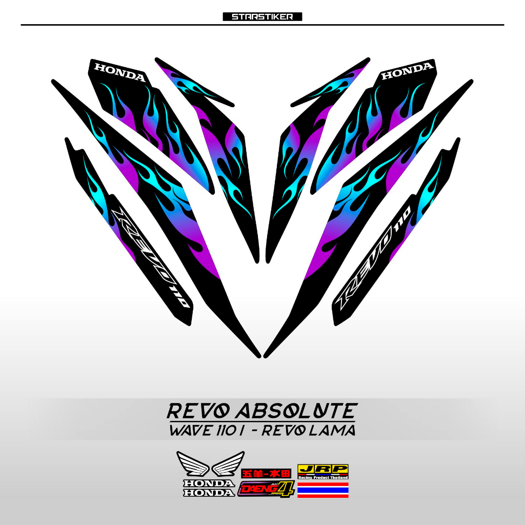 Jual STRIPING REVO 110 ABSOLUTE MTF 4 / API TRIBAL FIRE / HOTWHELLS ...
