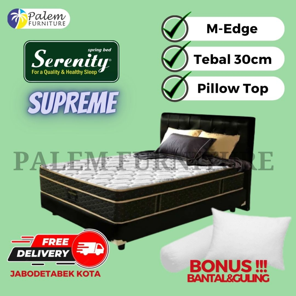 Jual Elite Serenity Supreme Kasur Springbed Plush Top Matras Kasur