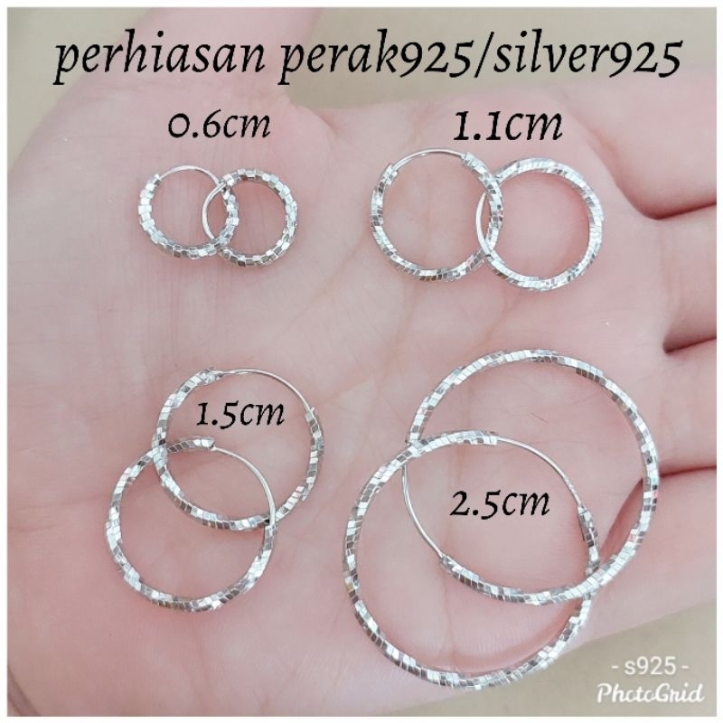 Jual Onestore silver925 / anting gipsi ukir perak 925 lapis mas putih ...
