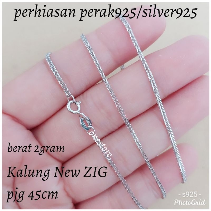 Jual KALUNG NEW ZIG PERAK 925 LAPIS MAS PUTIH | Shopee Indonesia
