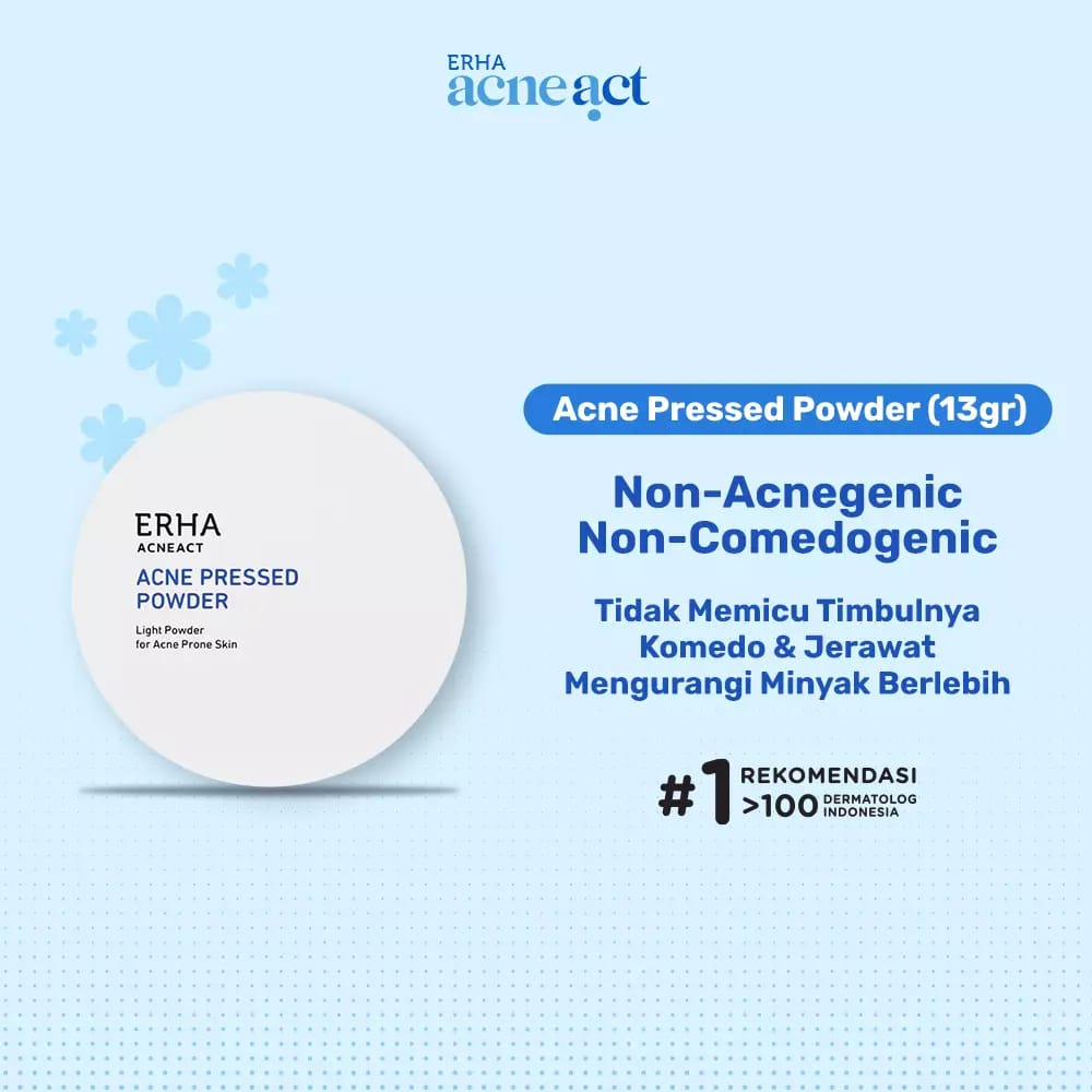 Jual erha21 ERHA Acneact Acne Pressed Powder 13g | Shopee Indonesia