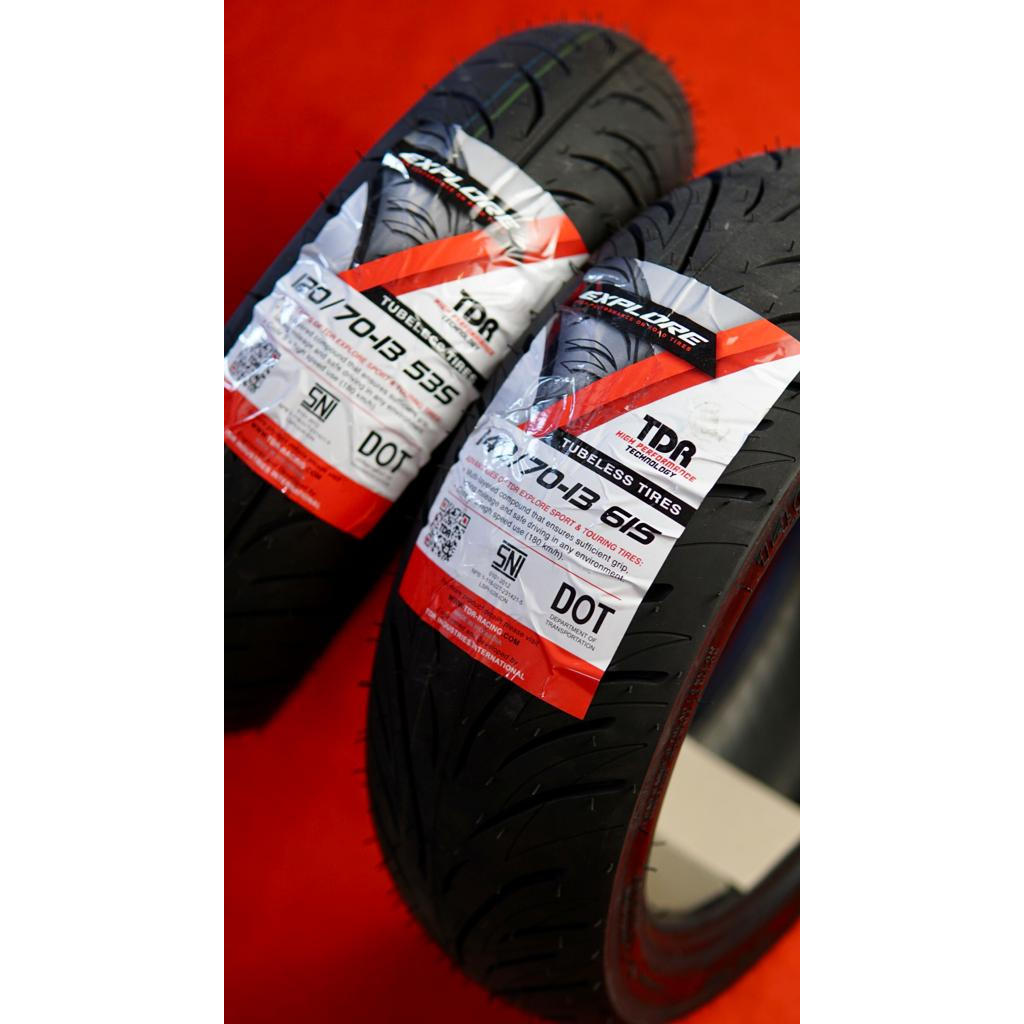 Jual TERMURAH !! BAN LUAR NMAX DAN AEROX TDR EXPLORER RACING 1 SET ...