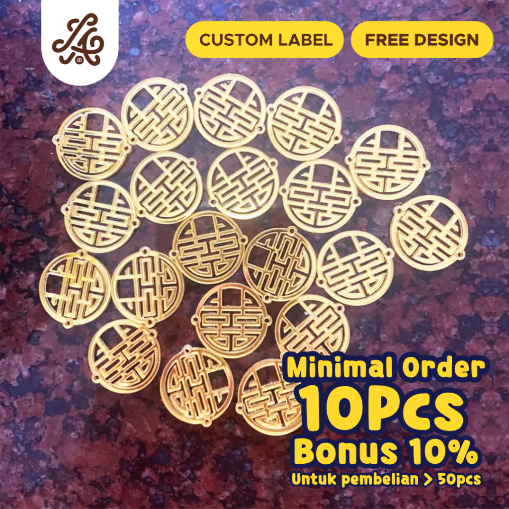 Jual Label Hijab Ring / Bulat Custom | Label Logo Usaha - Free Design ...