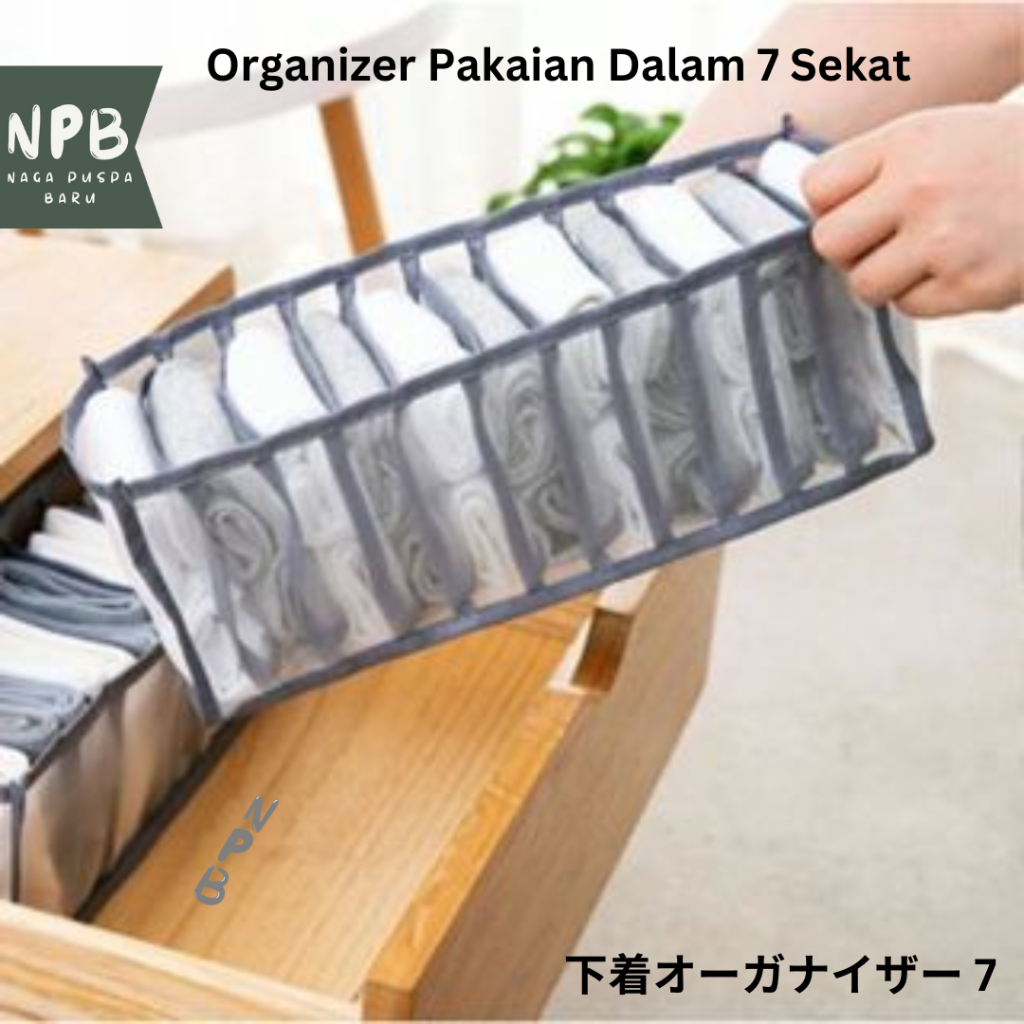Jual Organizer Pakaian Dalam 7 Sekat - 7 Grid Storage Organizer ...