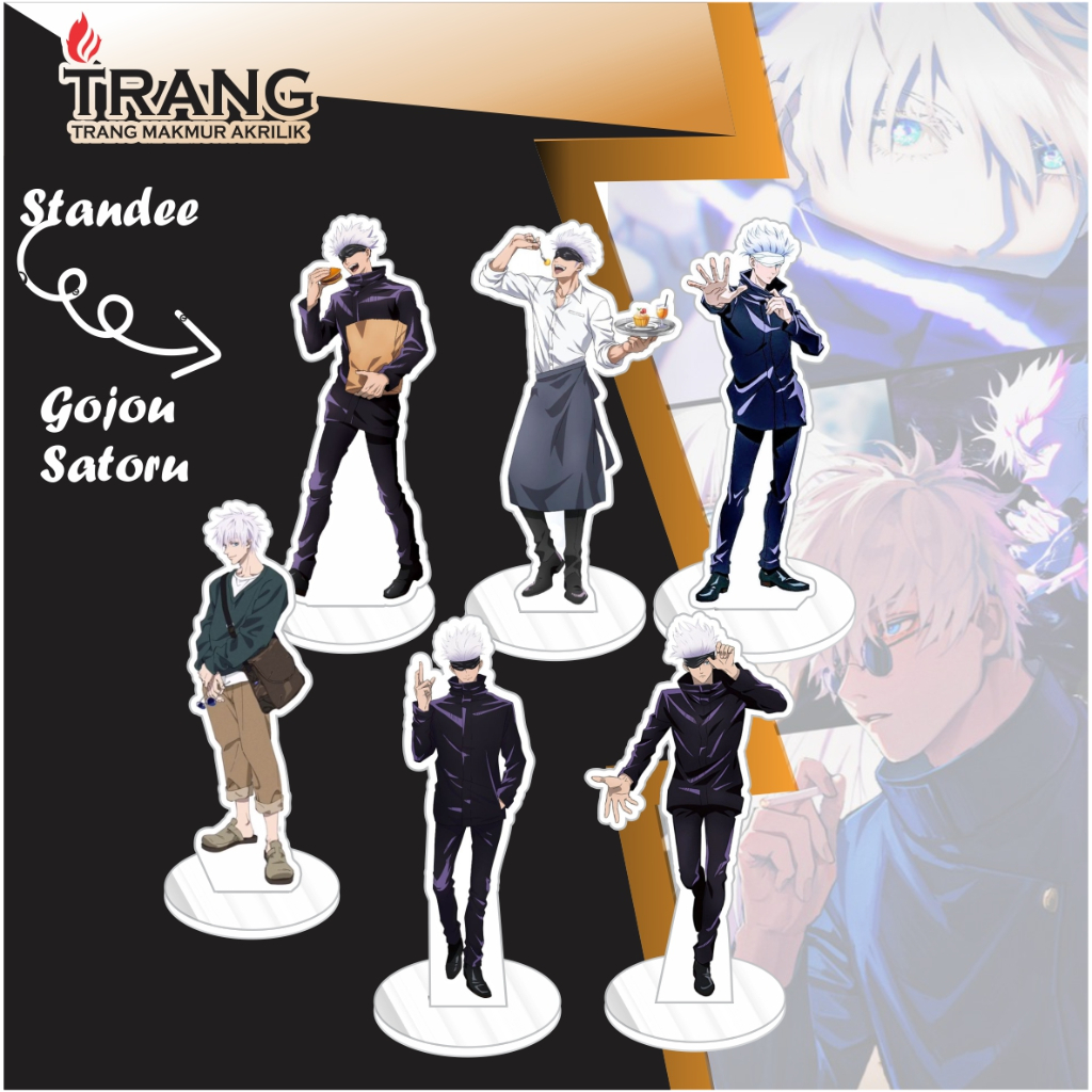 Jual Standee Figure Akrilik Gojou Satoru Jujutsu Kaisen / Standing ...