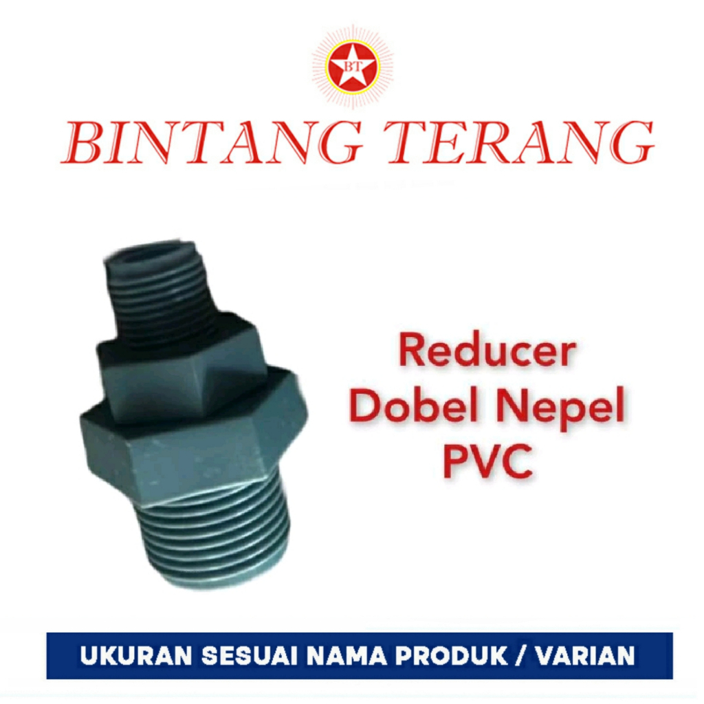 Jual double nepel 3/4 x 1/2 pvc / double drat luar / dobel nepel pvc 3/ ...