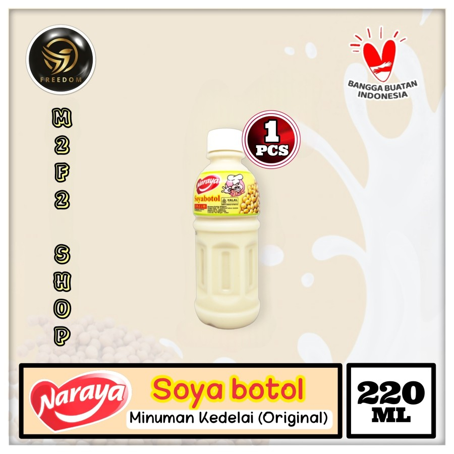 Jual Naraya Minuman Susu Kedelai | Soya Botol Pet - 220 ml (Kemasan ...