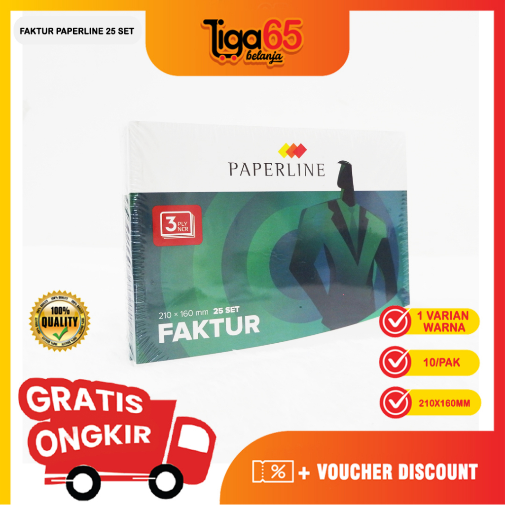 Jual 365 Buku Faktur PAPERLINE/Faktur 25set/Faktur 3ply | Shopee Indonesia