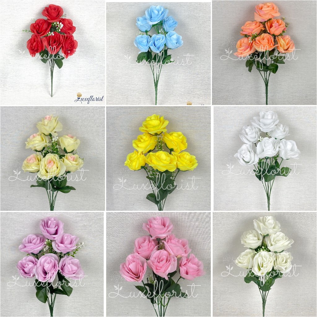 Jual Bunga Mawar Rose Berlin X6 (satuan) Bunga Artificial / Bunga ...