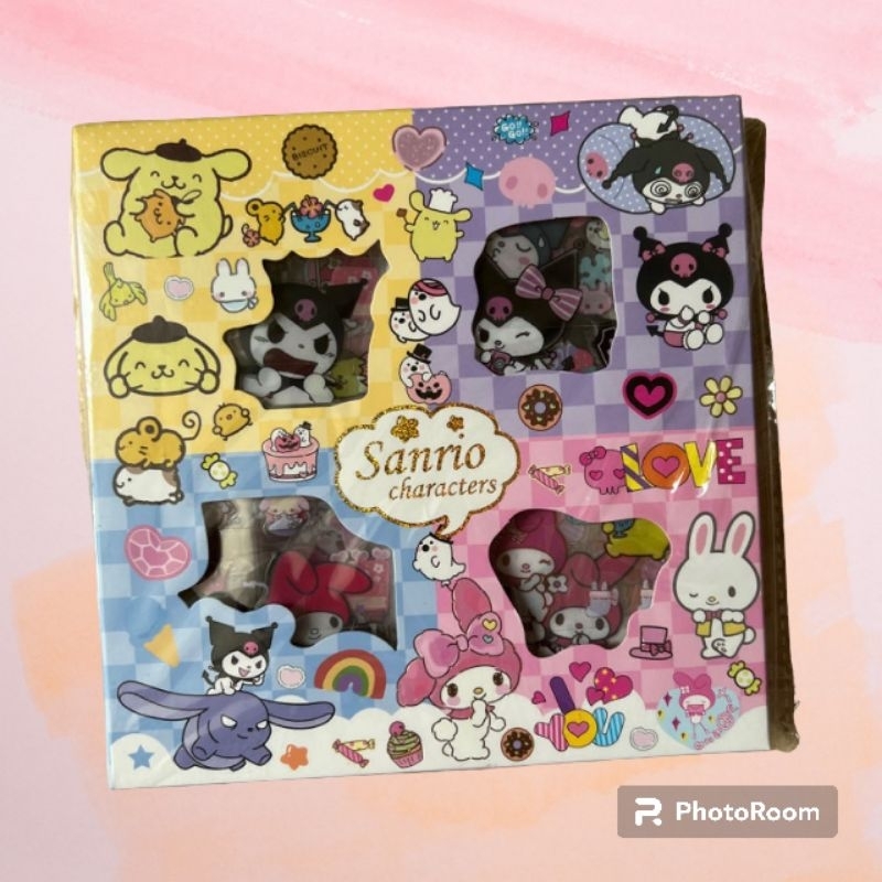 Jual Stiker Nono Sanrio Mix Karakter isi 100pcs - Sticker Sanrio Viral ...