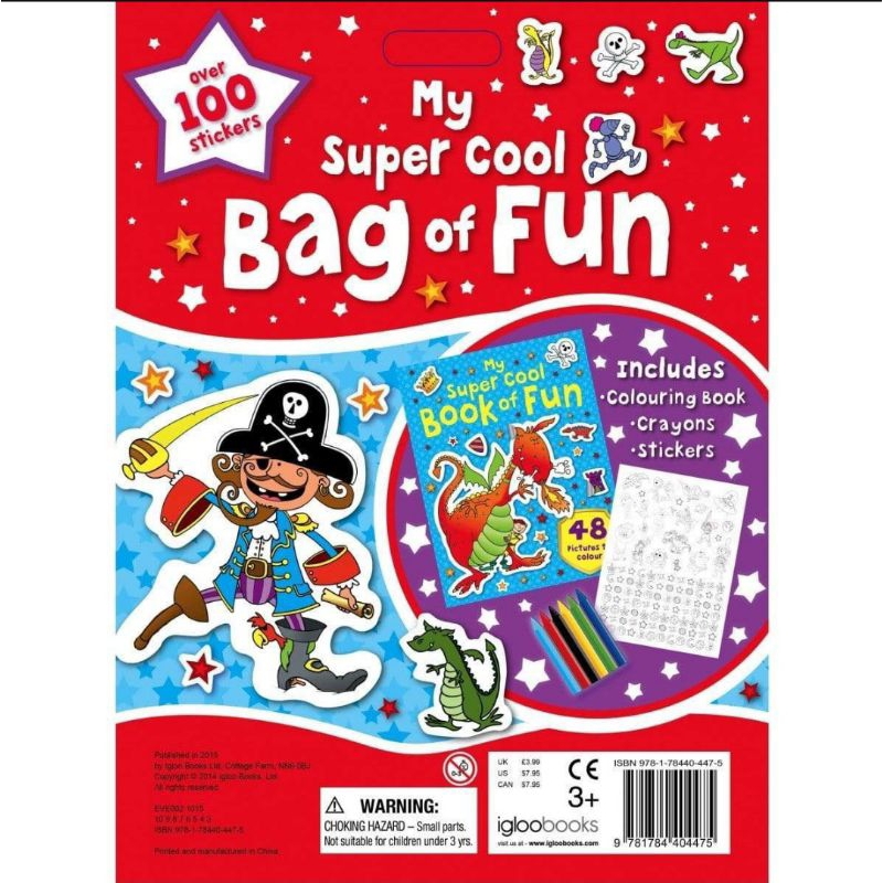Jual Igloo Books - My Super Cool Sticker & Activity Bag of Fun (incl ...