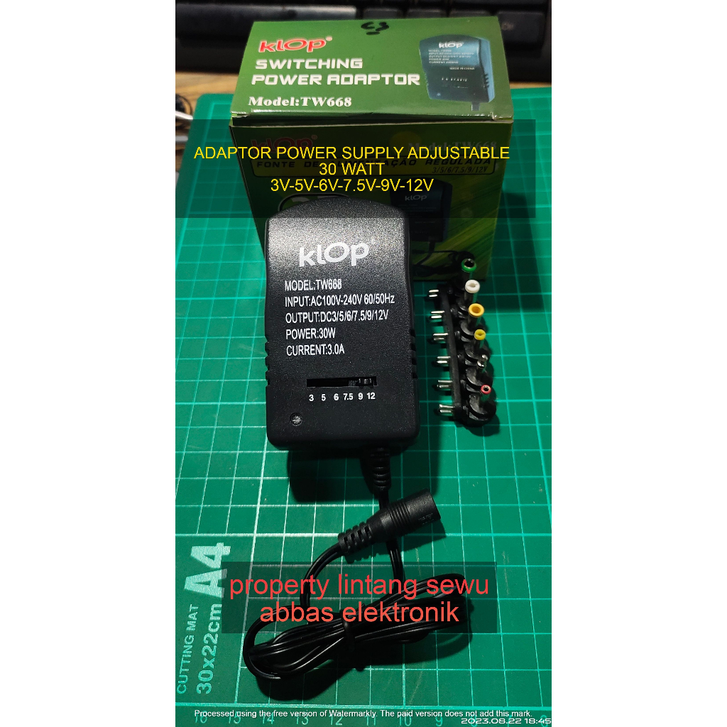 Jual adaptor multi universal adjustable 3a 3 amper | Shopee Indonesia