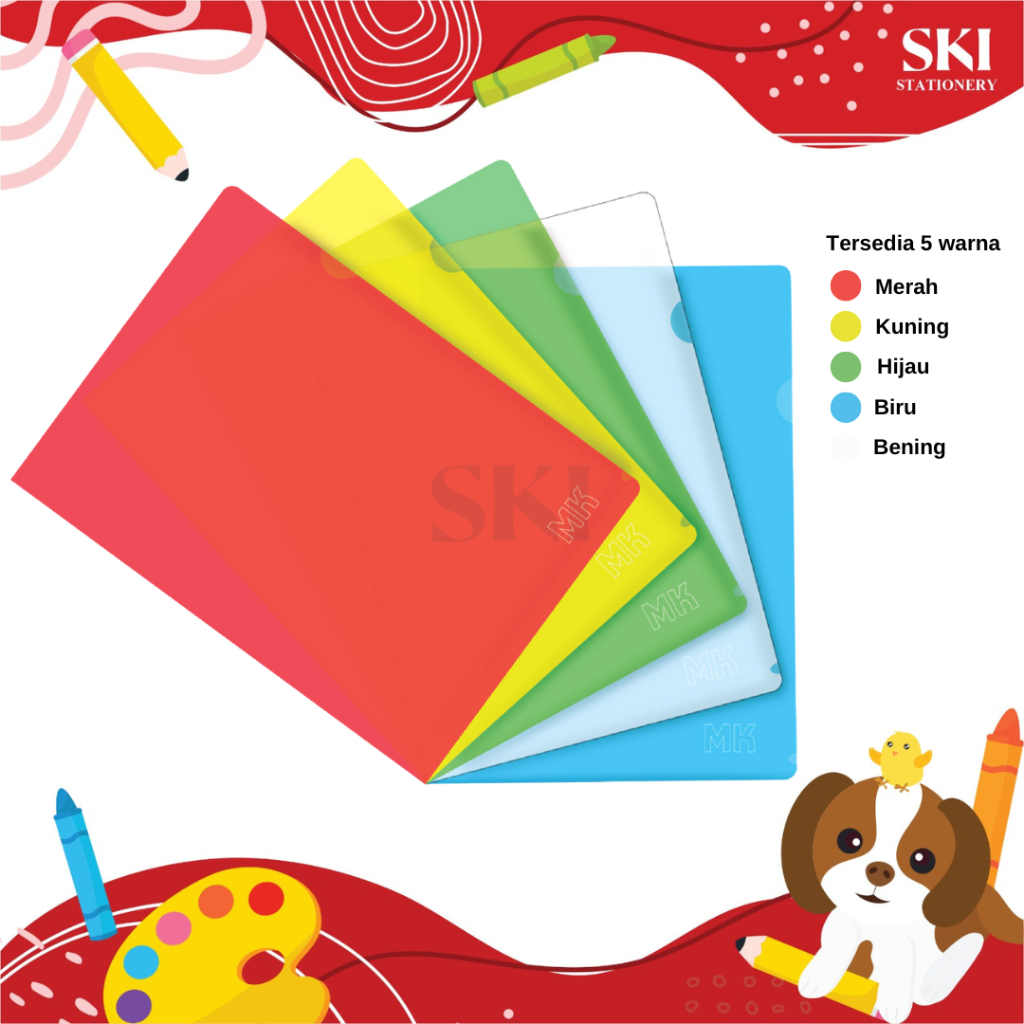 Jual (12 PCS) Map L / Map Bening / Map Plastik FOLIO Media Kita ...