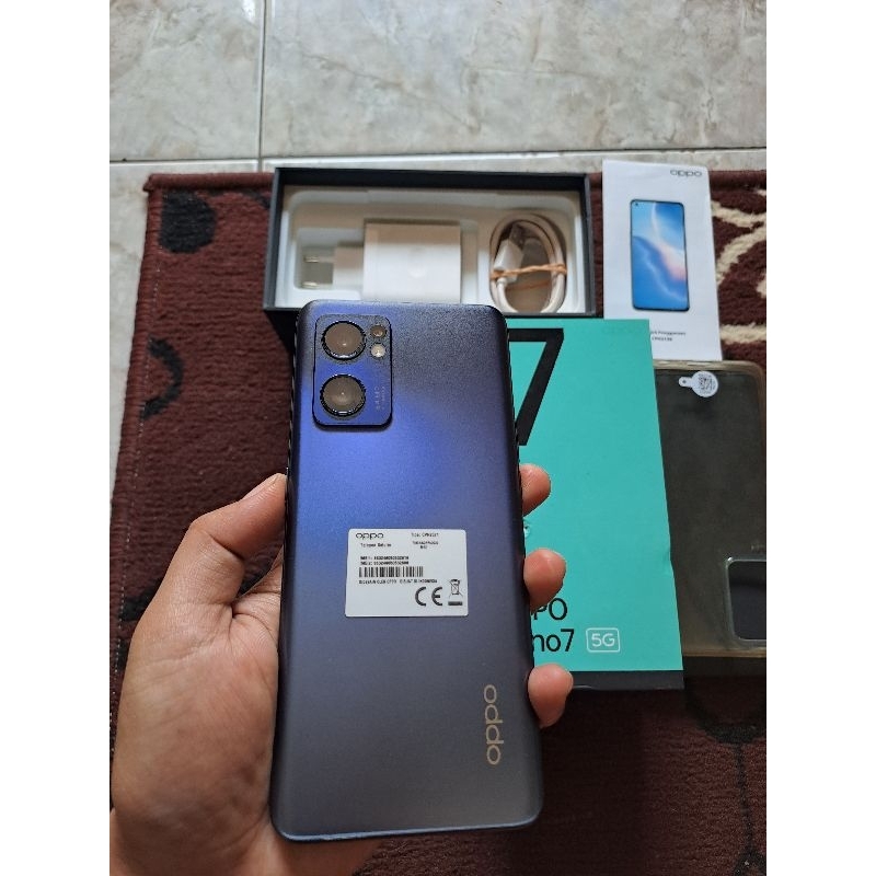 Jual Oppo Reno 7 5g 8/256 fullset original (second) | Shopee Indonesia