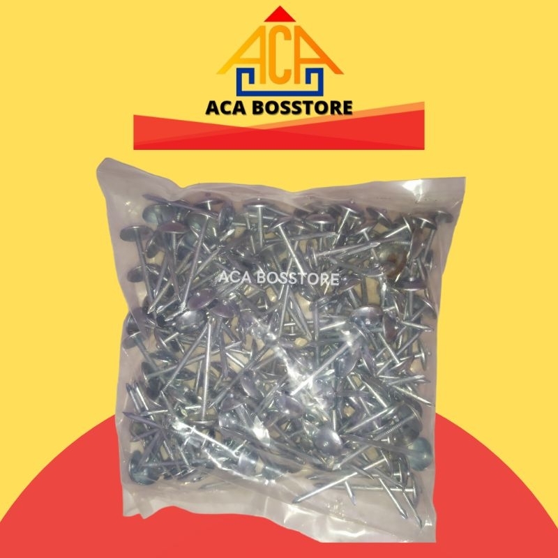Jual Paku seng kemasan 1kg / Paku payung 2 inch seng asbes spandek ...