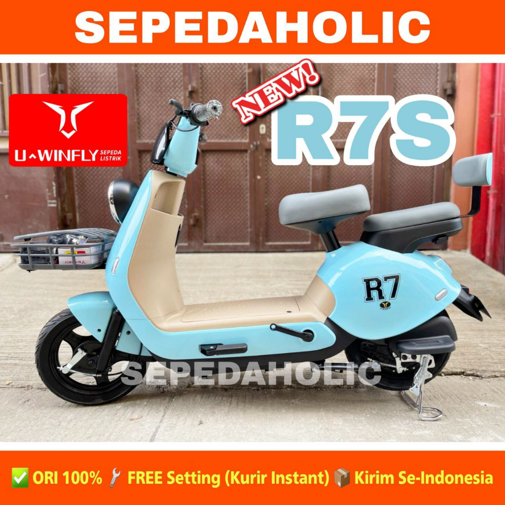 Jual Sepeda Listrik UWINFLY R7S NEW REDFISH 500 Watt Electric E Bike ...